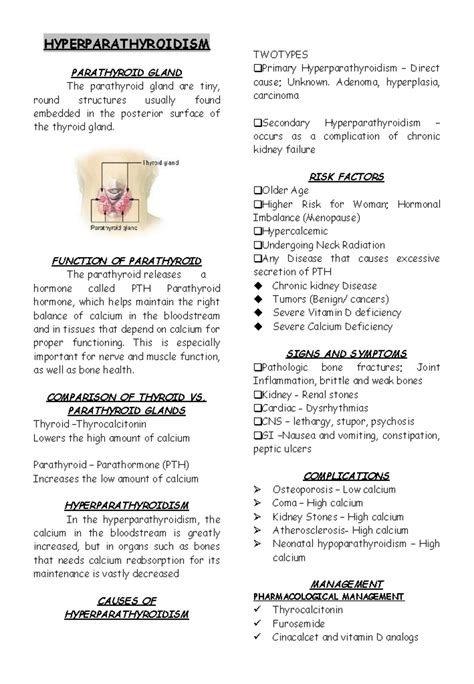 Understanding Hyperparathyroidism Causes Symptoms And Management