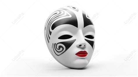 깨끗한 흰색 배경에 멋진 3d 마스크 일러스트레이션이 돋보입니다 웹사이트 및 프리젠테이션에 적합 깨끗한 흰색 배경에 멋진 3d 마스크 일러스트레이션이 돋보입니다 웹