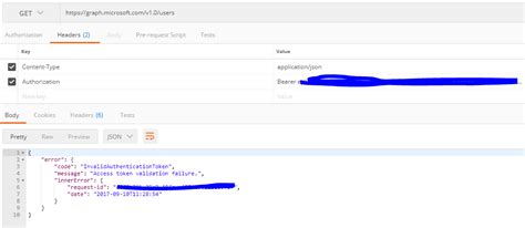 Azure Active Directory Integrating Applications Access Token Invalid