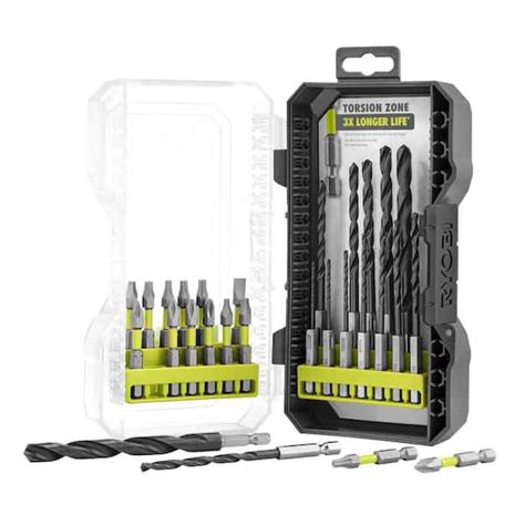 Ryobi Black Oxide Impact Drill And Drive Drill Bit Set 28 Piece
