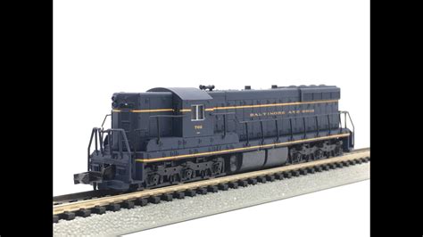 N Scale Life Like Baltimore Ohio Emd Sd7 Diesel Locomotive Demo Youtube