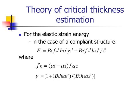 Ppt Theory Of Critical Thickness Estimation Powerpoint Presentation Free Download Id 5504734