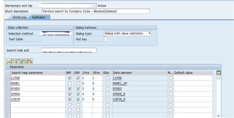 solved adding custom search help on xk01 sap community