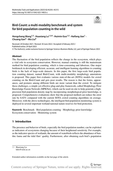 Bird Count A Multi Modality Benchmark And System For Bird Population Counting In The Wild