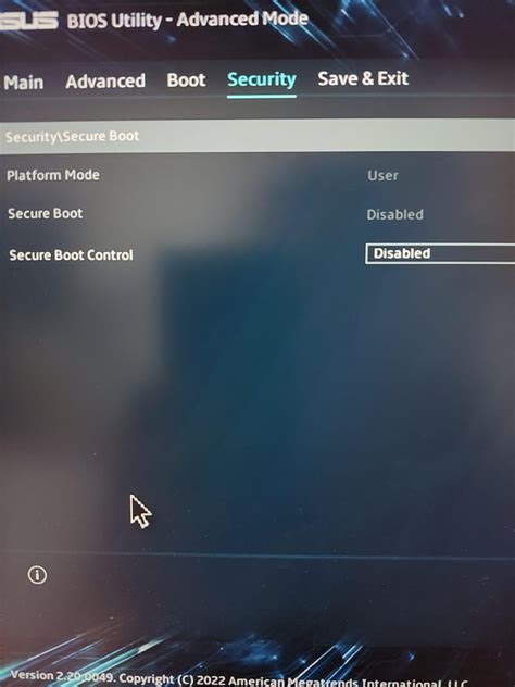 Cant Enable Secure Boot The Motherboad Supports Is But The Bios Wont
