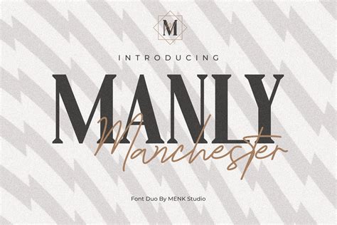Manly Manchester Font Duo Script Fonts ~ Creative Market