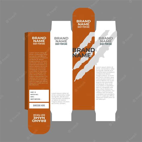 Premium Vector Perfume Packaging Box Design Template