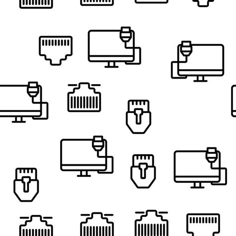 Ethernet Vector Seamless Pattern 10394331 Vector Art At Vecteezy
