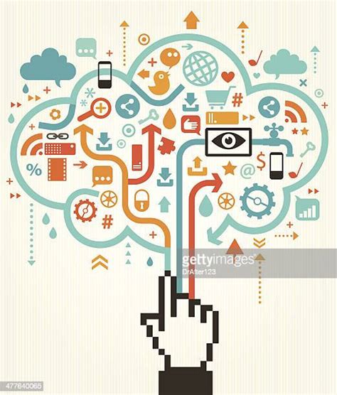 Tablet With Application Icons Speech Bubble Network Communication Global Communication Photos