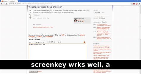 Software Recommendation Visualize Pressed Keys Onscreen Ask Ubuntu