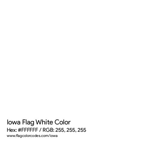 Iowa Flag Color Codes