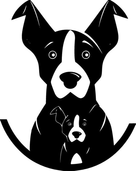 Perro mamá logotipo vectorial de alta calidad ilustración vectorial