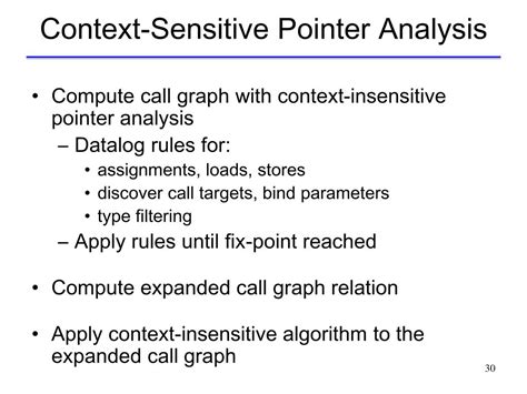 ppt context sensitive pointer analysis powerpoint presentation free download id 2610866