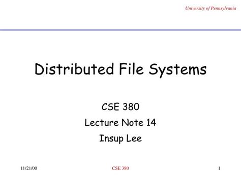 PPT Distributed File Systems PowerPoint Presentation Free Download ID 254936