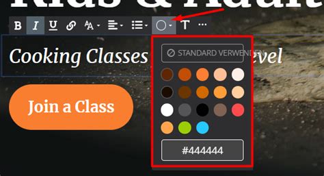 Ändern Der Textfarbe Und Größe Strikingly Hilfezentrum