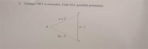 Solved I Am Going To Say That Line Segments RT And RS Are Chegg
