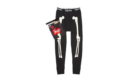 Supreme Hanes Bones Thermal Pant Black Limitowane Sneakersy I Odzież