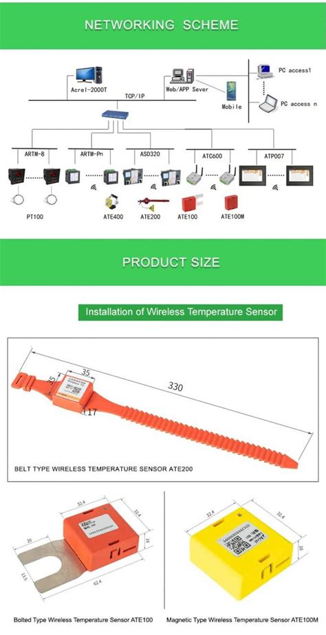 Acrel ARTM Pn Wireless Temperature Measuring Device For KV Indoor Switchgears