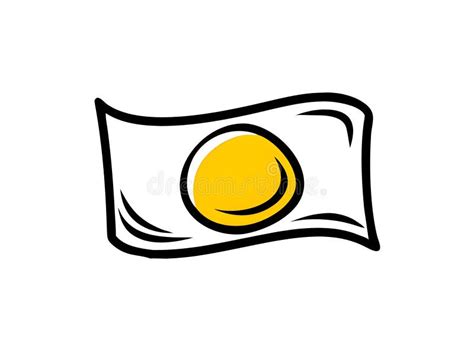 Drawing Of A Waving Flag With Yellow Circle Design Stock Illustration Illustration Of Drawing