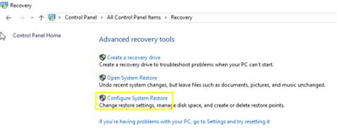 System Restore Tools Windows 10 Keraph