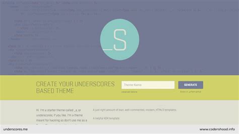 Underscores Codershood