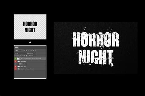 Broken Text Effect Layer Styles Including Broken And Distort Envato