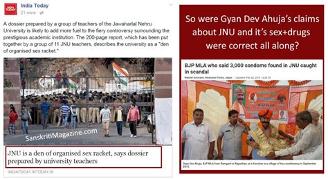 JNU Is A Den Of Organised Sex Racket Says Dossier Prepared By University Teachers Sanskriti