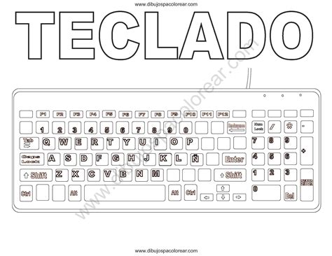 Triazs Dibujo Para Colorear Del Teclado De La Computadora Images Porn