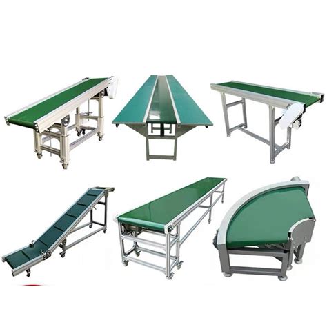 เครื่องคัดแยกโลจิสติกส์ด่วน การขนถ่าย สายพานลำเลียง เครื่องปีนเขาขนาดเล็ก สายพานพีวีซี