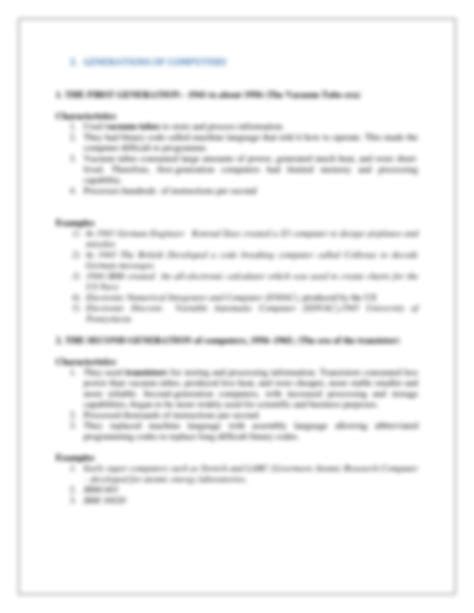 Solution Chapter 1 2 Introduction To Computer Concepts Basics Of