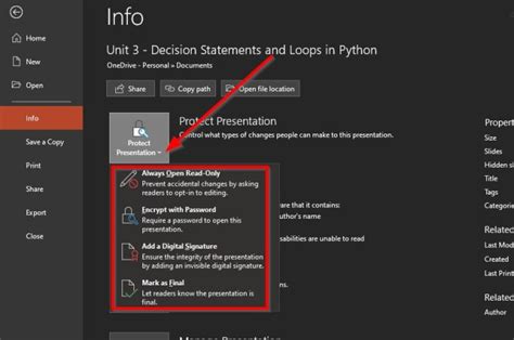 How To Make PowerPoint Read Only And Uneditable