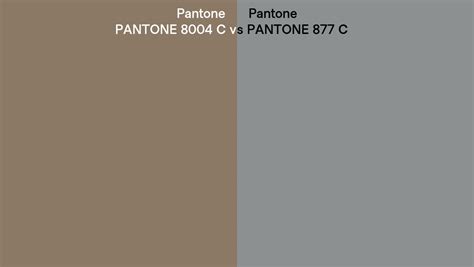 Pantone 8004 C Vs Pantone 877 C Side By Side Comparison
