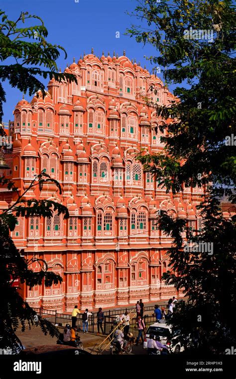 India Rajasthan Jaipur The Pink City The Wind Palace Hawa Mahal