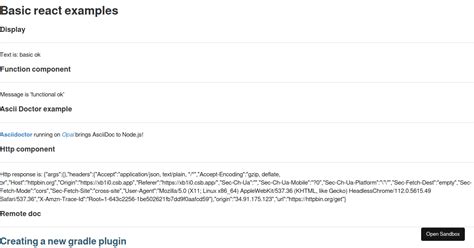 Basic React Codesandbox