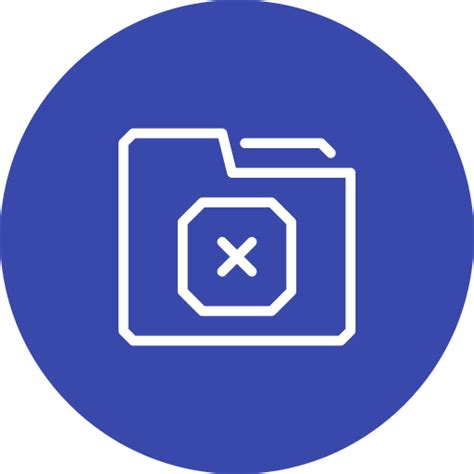 Delete Folder Generic Color Fill Icon