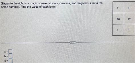 Answered Shown To The Right Is A Magic Square All Rows Columns And