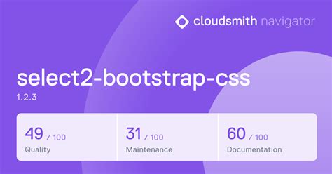 select2 bootstrap css 1 2 3 rubygems package quality cloudsmith navigator