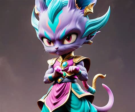 Artstation 250 Chibi Beerus 4k Character Reference Chibi Illustration Vol 27 Artworks