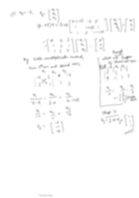 SOLUTION Matrices Eigen Values Eigen Vectors Studypool