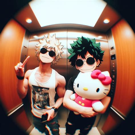 Pin By Cassandra Metzger On Kacchan Walpaper Hello Kitty Bakugo Katsuki Fanart Cute Funny