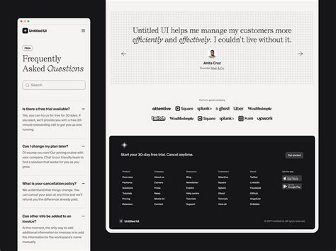 Frequently Asked Questions Faqs — Untitled Ui By Jordan Hughes® On Dribbble
