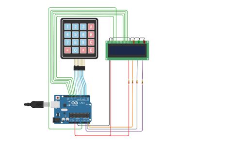 Circuit Design Lab 4 Keypad Tinkercad