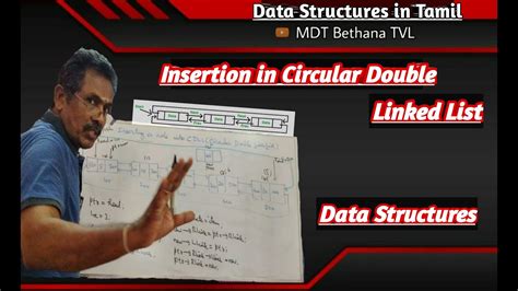 Insertion In Circular Double Linked List Cdll In Data Structures Session 120 Tamil Youtube