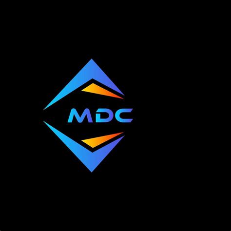 Mdc Abstract Technology Logo Design On Black Background Mdc Creative Initials Letter Logo