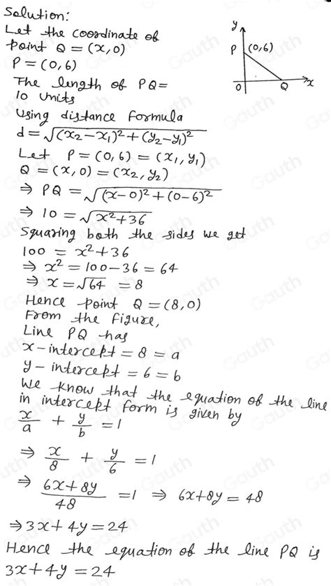Solved Diagram 18 Shows A Straight Line Pq On A Cartesian Plane Rajah 18 Diagram 18 Diberi