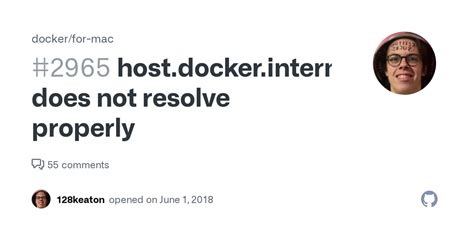 Host Docker Internal Does Not Resolve Properly Issue Docker For Mac GitHub