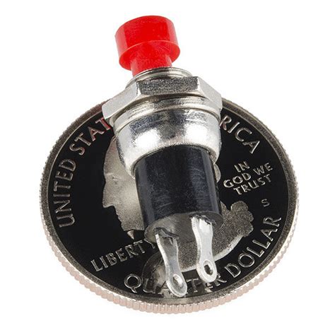 Sparkfun Momentary Button Panel Mount Red Buttons Switches Tanotis
