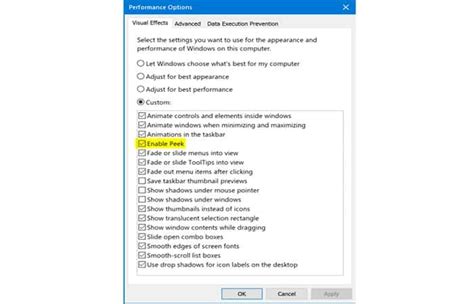 Enable And Disable Aero Peek In Windows Currentyear Guide