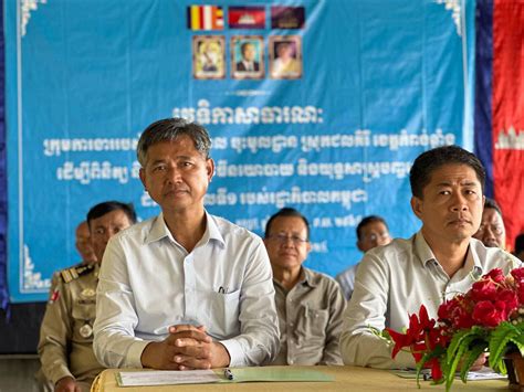 ឯកឧត្តម ជូ ប៊ុនហៀង សមាជិកក្រុមការងាររាជរដ្ឋាភិបាលចុះមូលដ្ឋានស្រុកជលគិរី ខេត្តកំពង់ឆ្នាំង