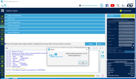 Solved Stm32g491rct6 Write Protection Option Bytes Missin Stmicroelectronics Community